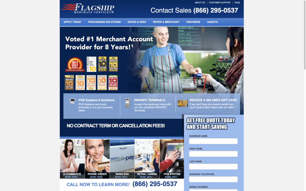 Flagship Merchant Services Review: Low Cost & Month-To-Month