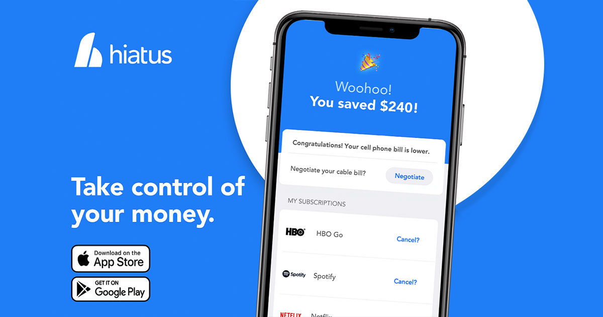 Hiatus (hiatusapp.com) Review: Track Your Budget & Save On ...