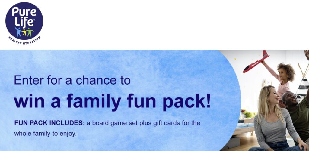 Pure Life Family Fun Sweepstakes | Fun Prizes Worth $170 Each - Ends 03 ...
