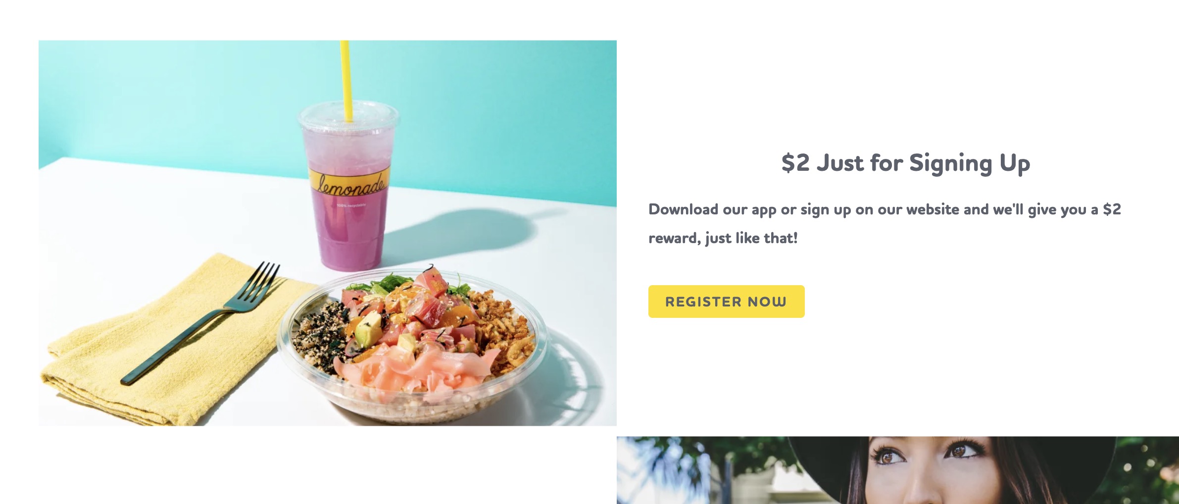 Food Freebie: Lemonade Restaurant Offers $2 Credit for New Registrations
